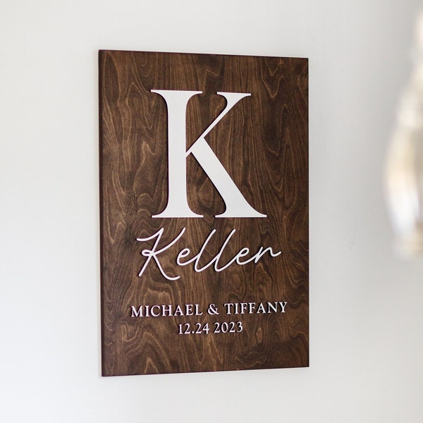 Custom Wood Monogram - Etsy