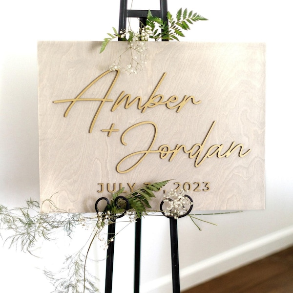 Gold Welcome Sign Wedding - Etsy