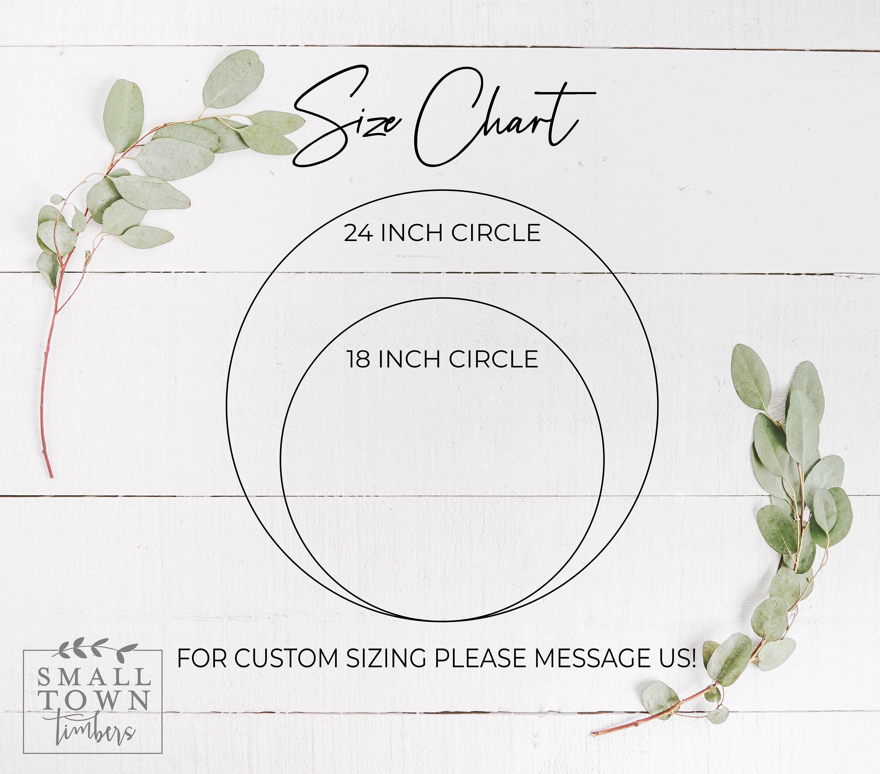 Painted 3D Circle Wedding Welcome Sign • Custom Wood Wedding Sign ...