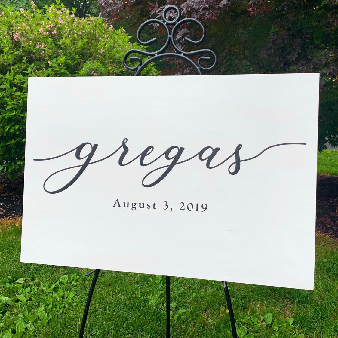 Wood Wedding Sign Large Name Sign Family Name Sign Wooden | Etsy