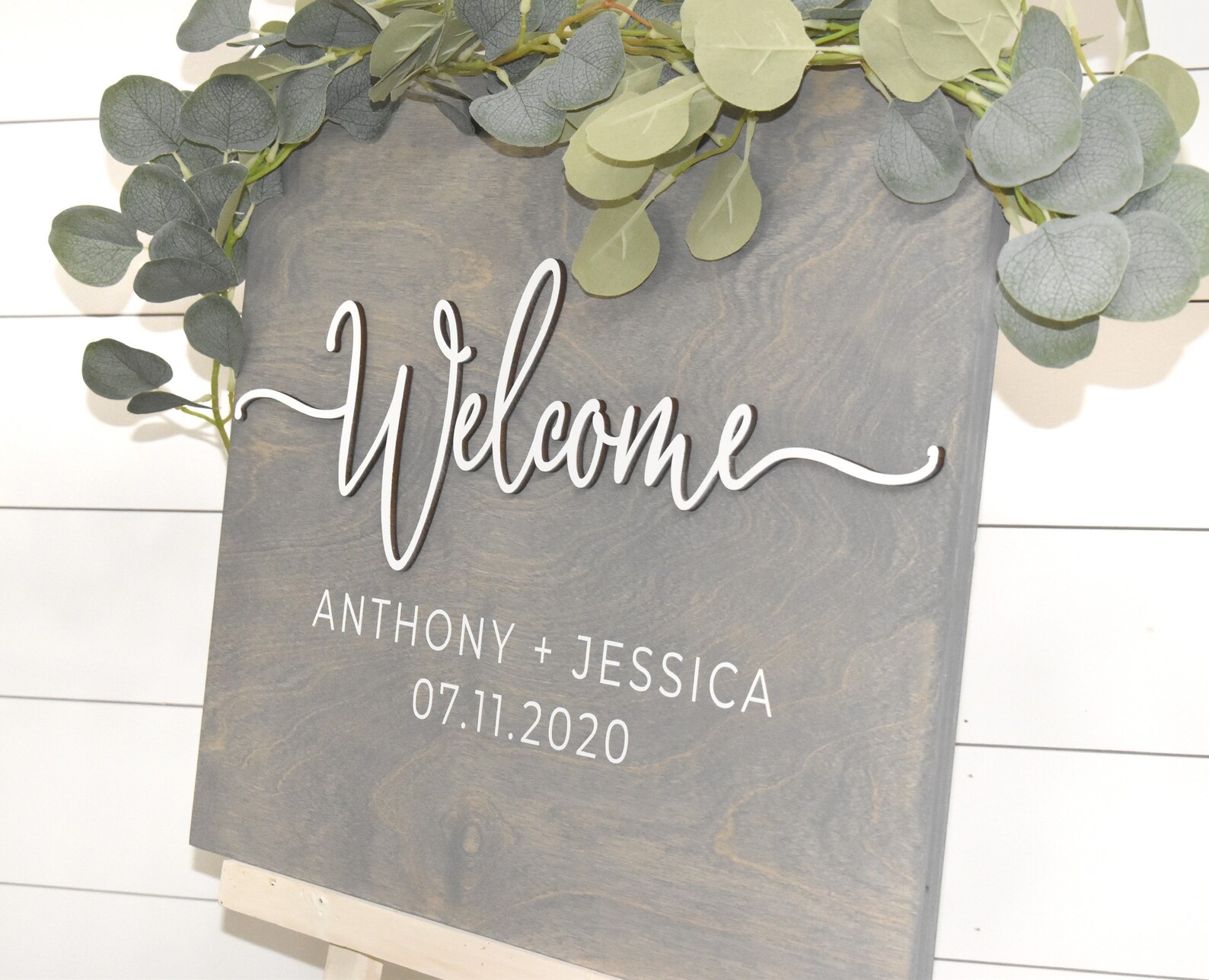 3D Wedding Welcome Sign Custom Wood Wedding Sign Unique | Etsy