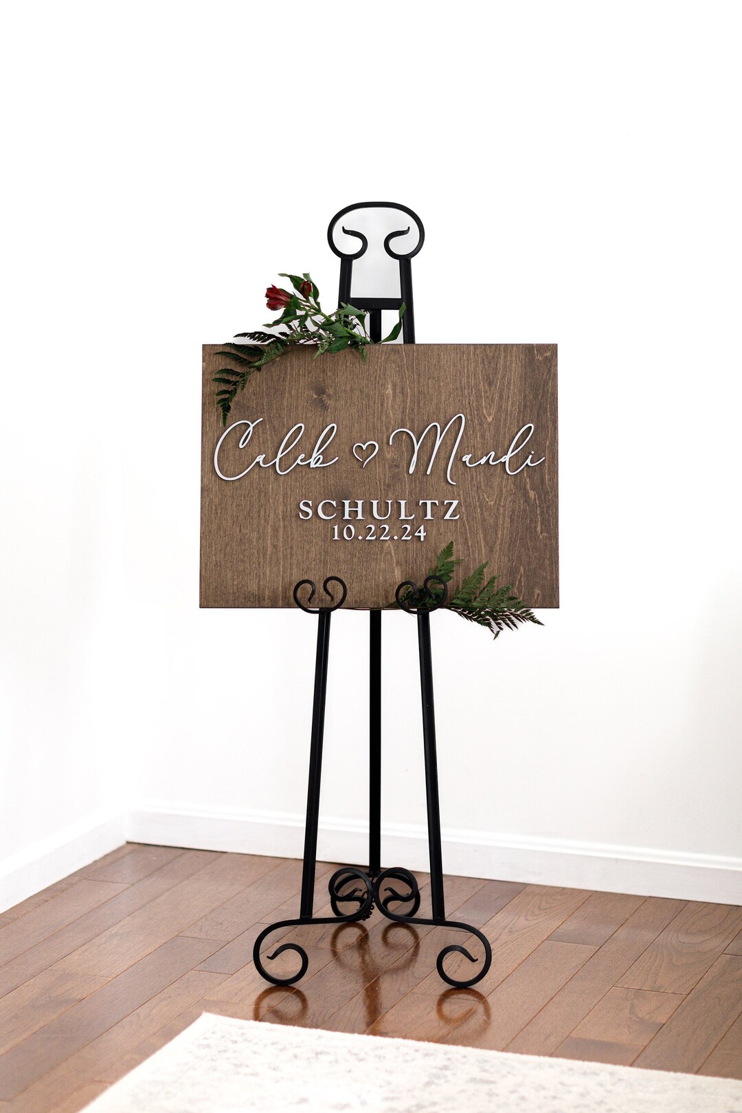 Heart Name Sign, Wedding Sign, Wedding Decor, Welcome to Our Wedding ...