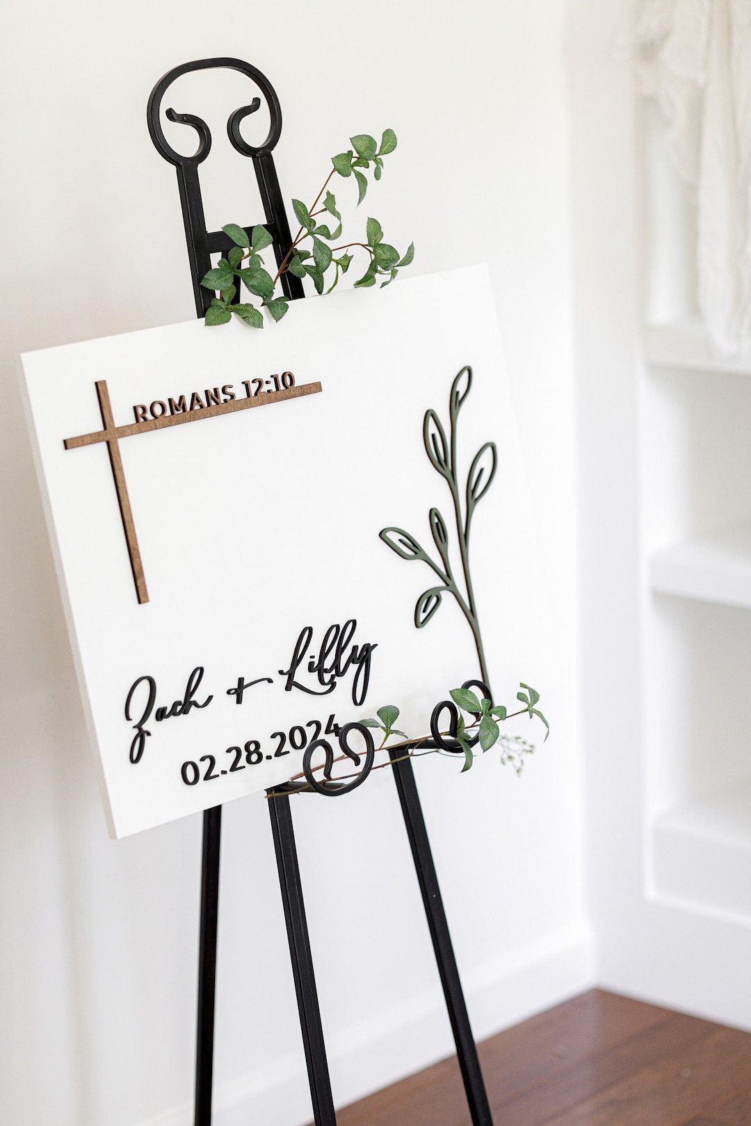 Bible Verse Wedding Sign, Wedding Welcome Sign, Scripture Sign, Cross ...