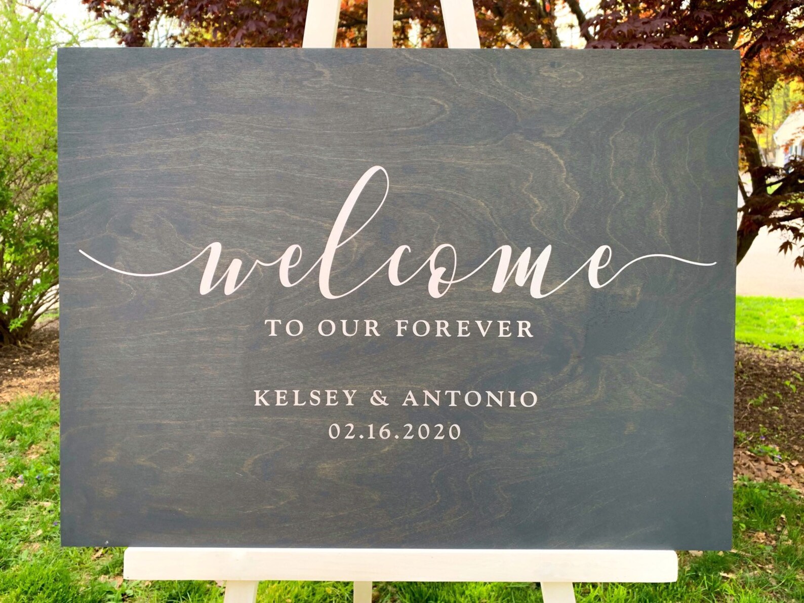Wedding Welcome Sign Custom Wood Wedding Sign | Etsy