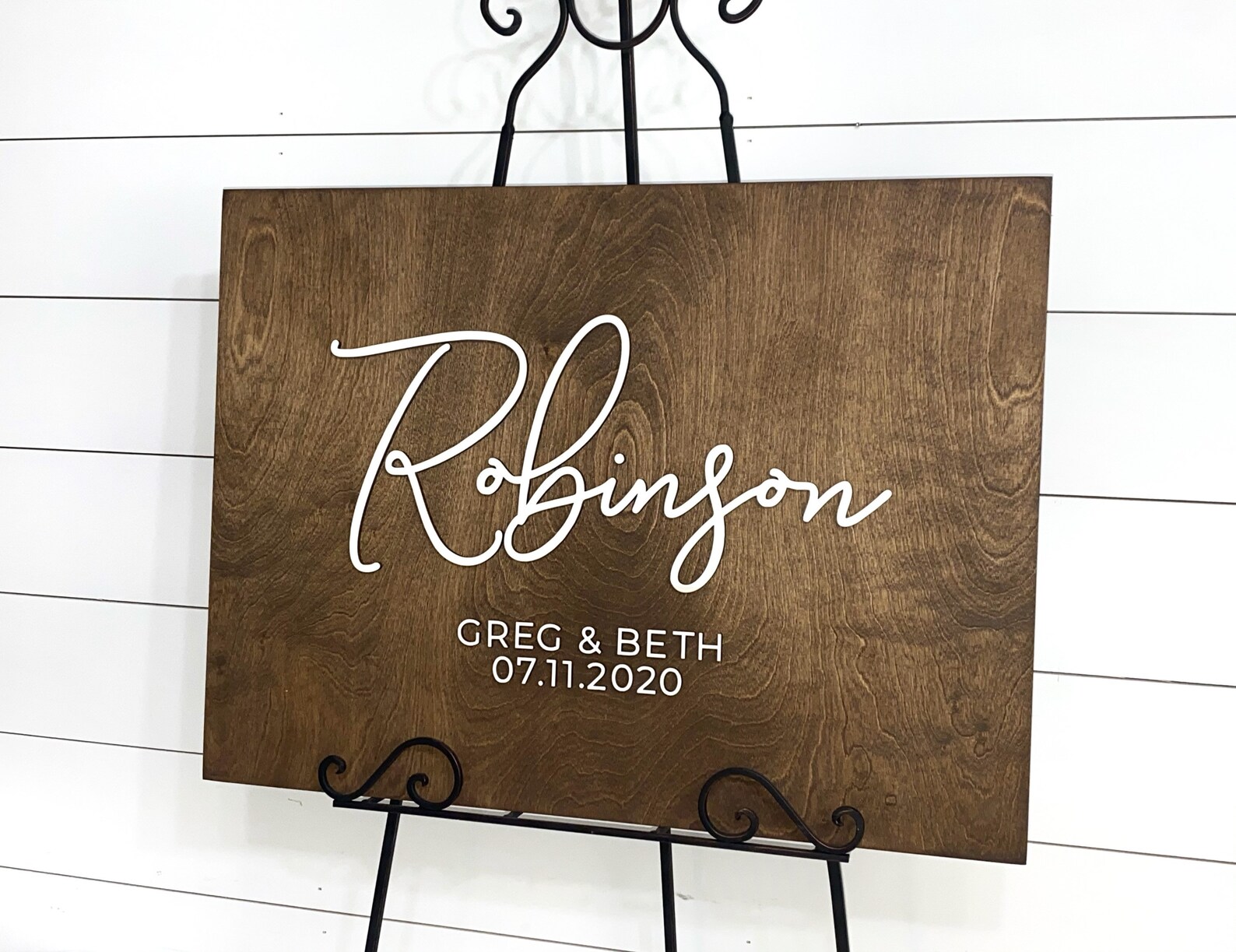 3D Wedding Welcome Sign Custom Wood Wedding Sign Last Name | Etsy