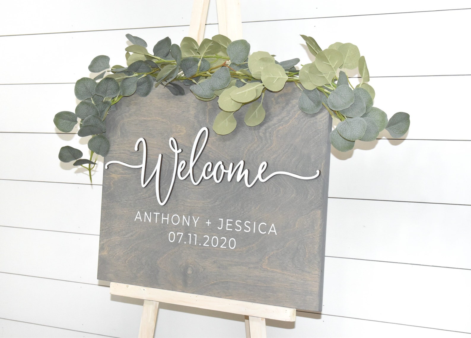 3D Wedding Welcome Sign Custom Wood Wedding Sign Unique | Etsy