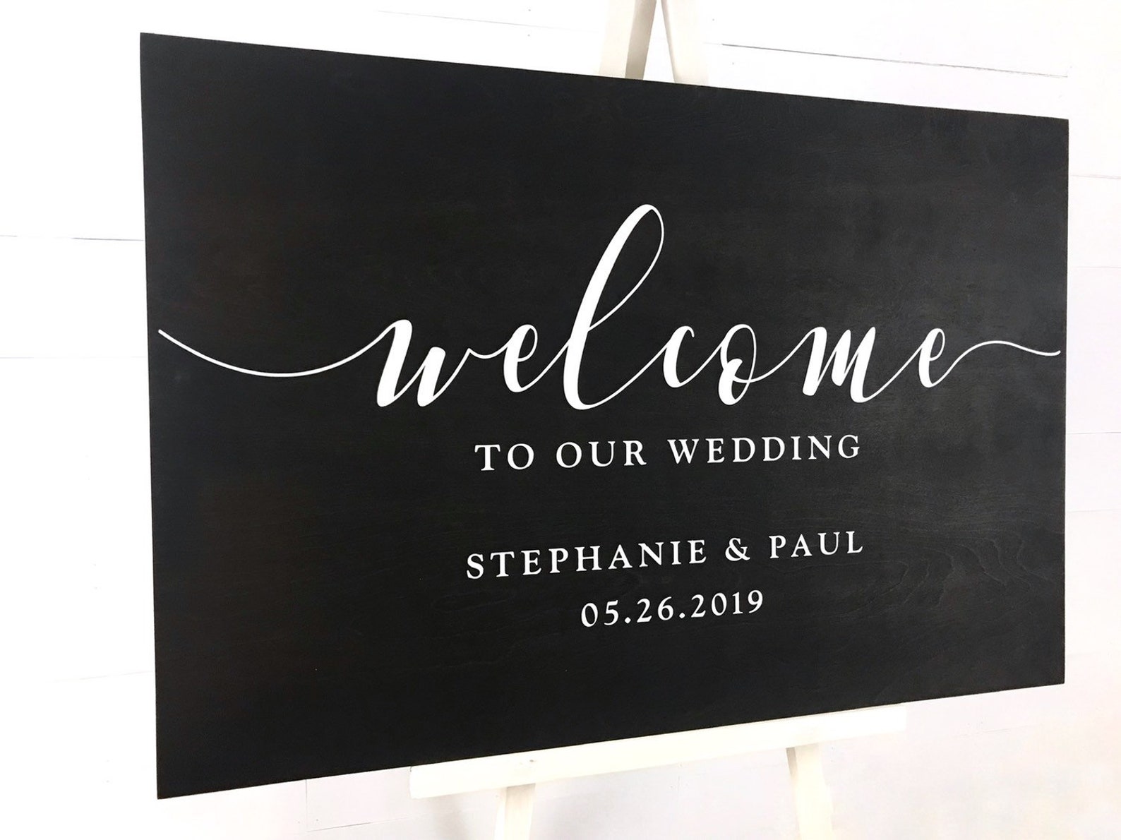 Wedding Welcome Sign Custom Wood Wedding Sign | Etsy