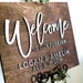3D Wedding Welcome Sign, 3D Wedding Signage, Custom Wood Wedding Sign ...