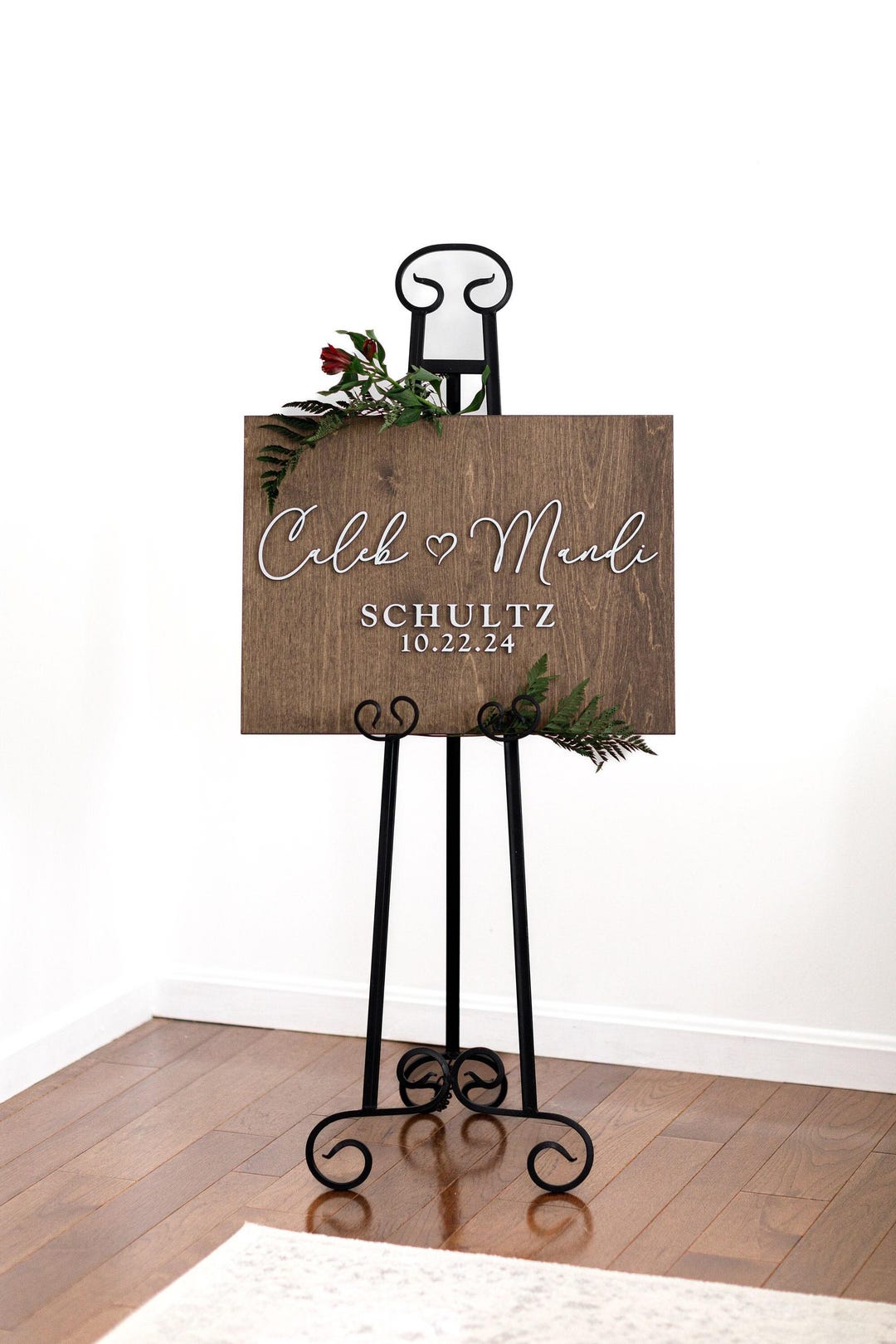 Heart Name Sign, Wedding Sign, Wedding Decor, Welcome to Our Wedding ...