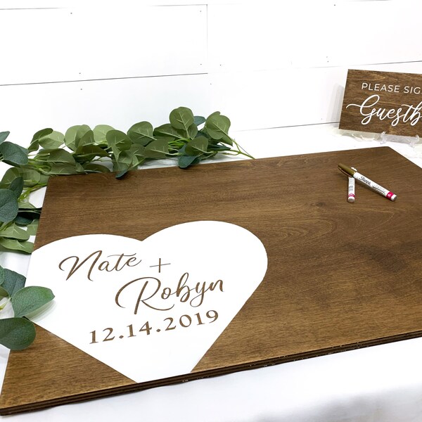 Rustic Guest Book - Etsy