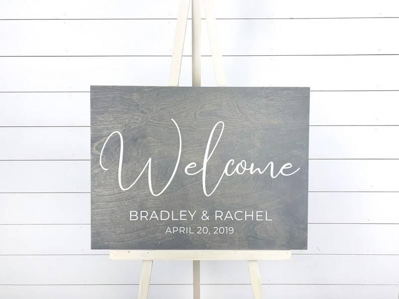 Wedding Welcome Sign Personalized Welcome Wedding Signage | Etsy