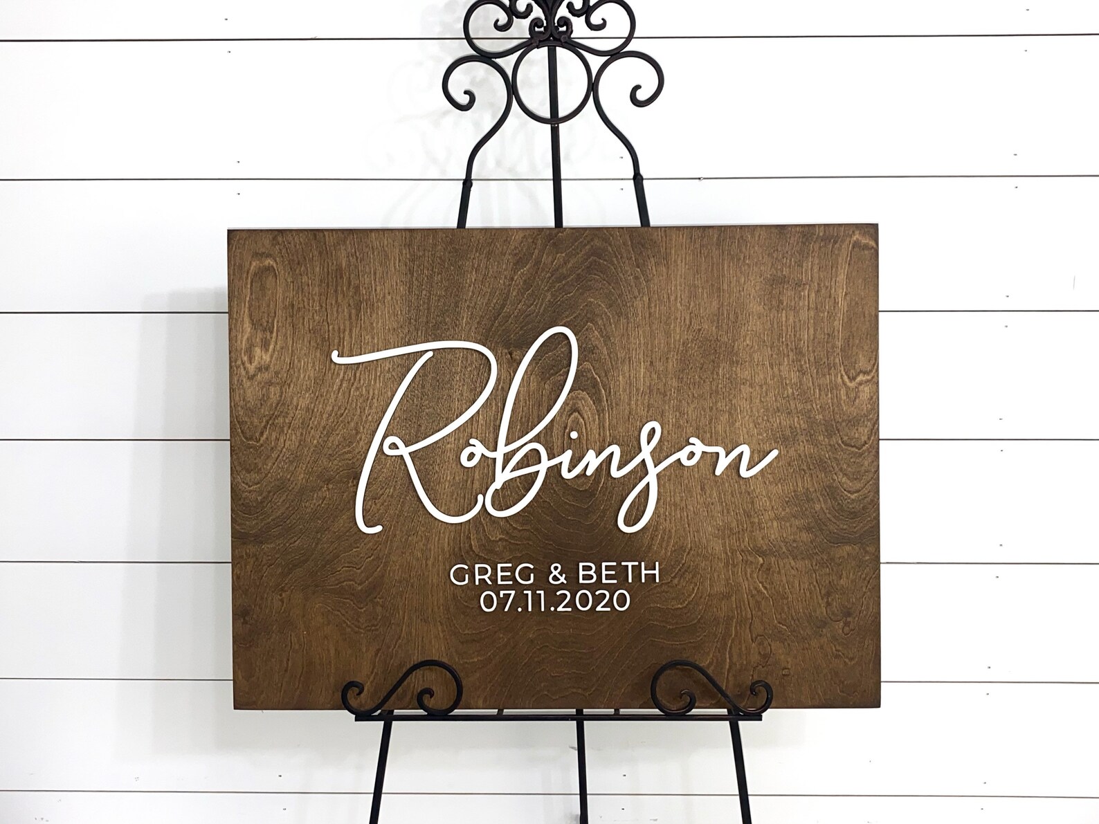 3D Wedding Welcome Sign Custom Wood Wedding Sign Last Name | Etsy