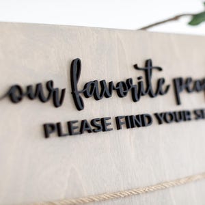 3D Seating Chart Sign, Wooden Find Your Seat Sign, Rustic Wedding Sign ...