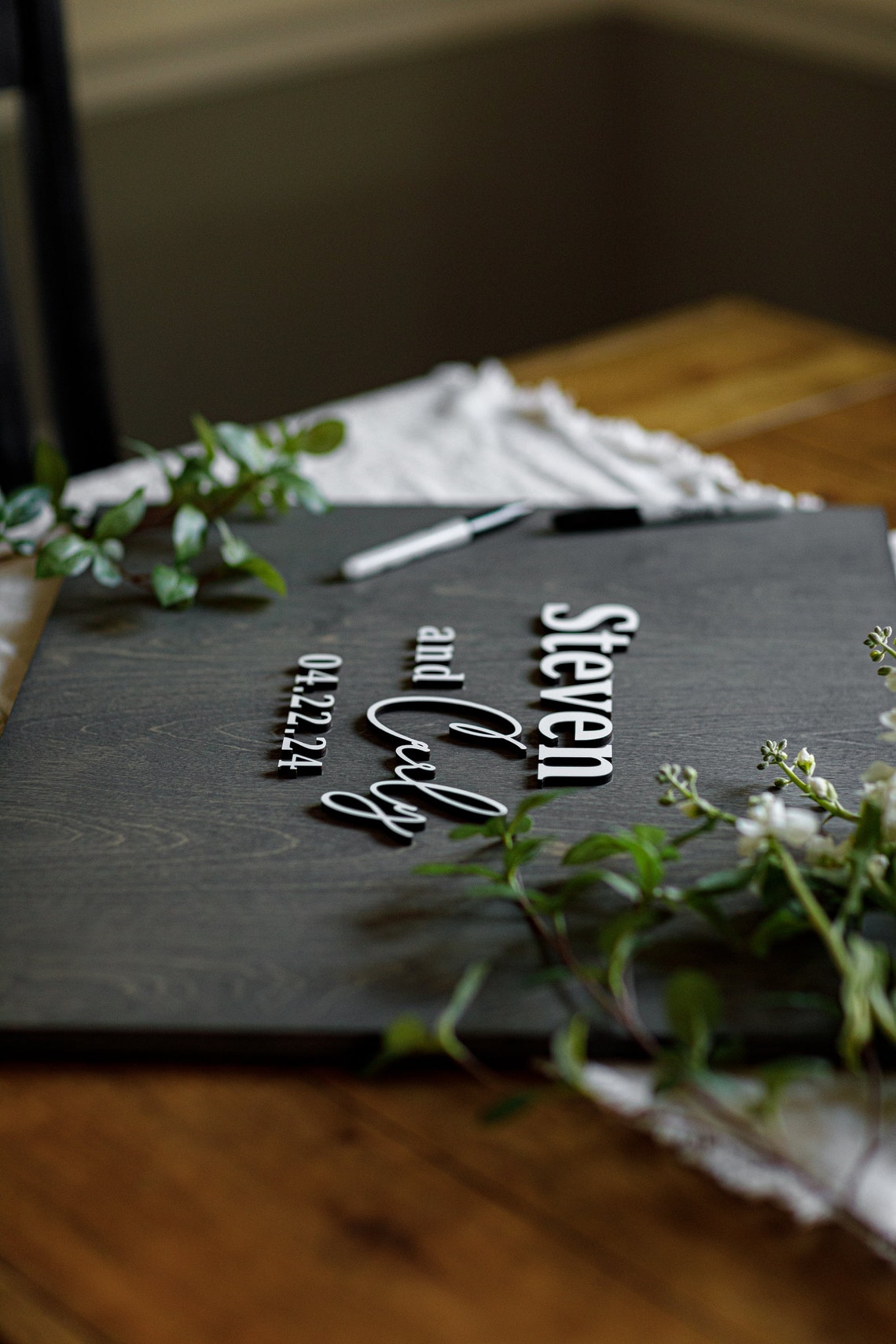 Unique Wedding Guest Book Alternative, Wood 3D Guest Book Sign, Wooden ...