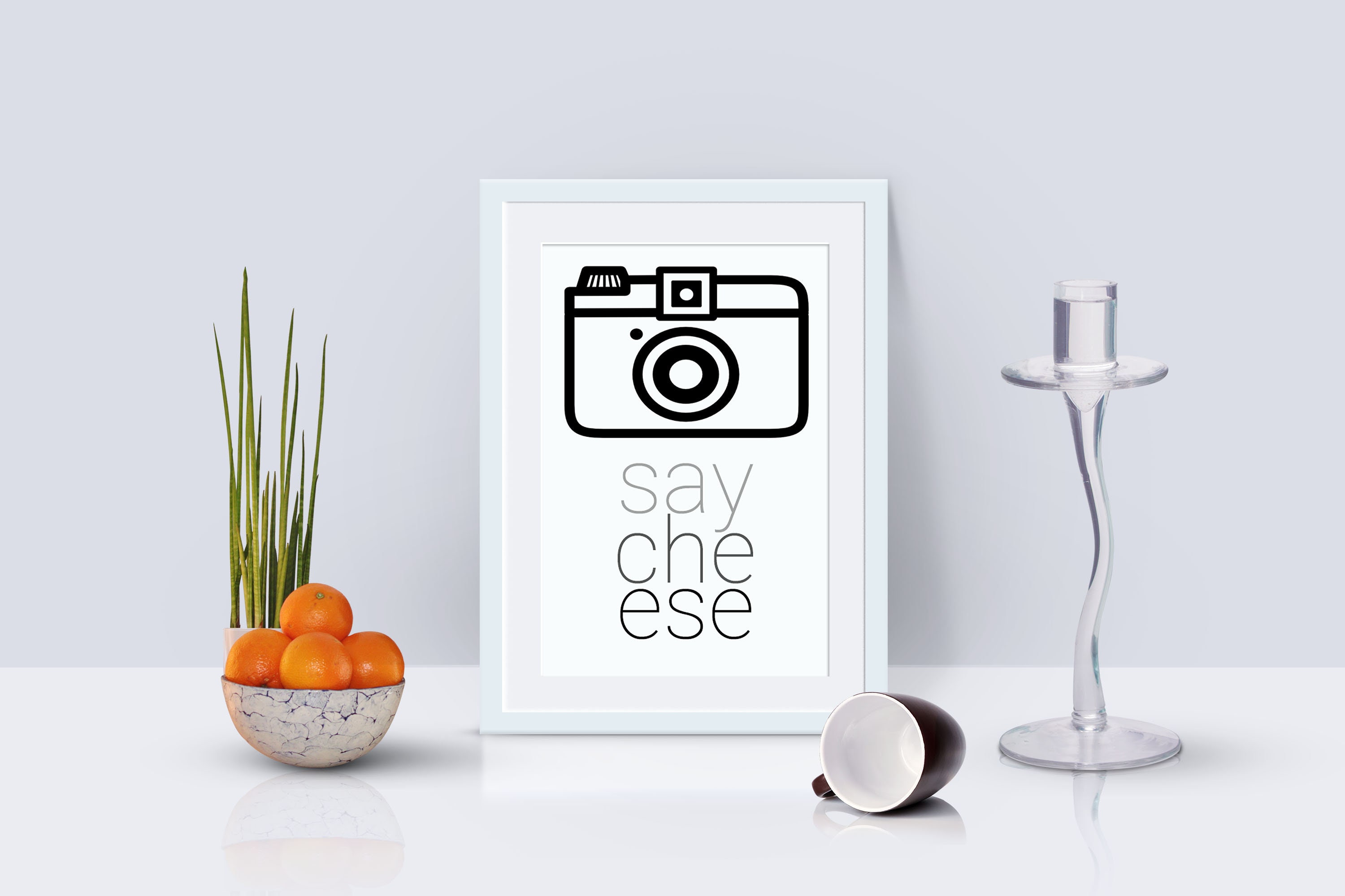 Say Cheese Printable Camera Art Photography Wall Art - Etsy