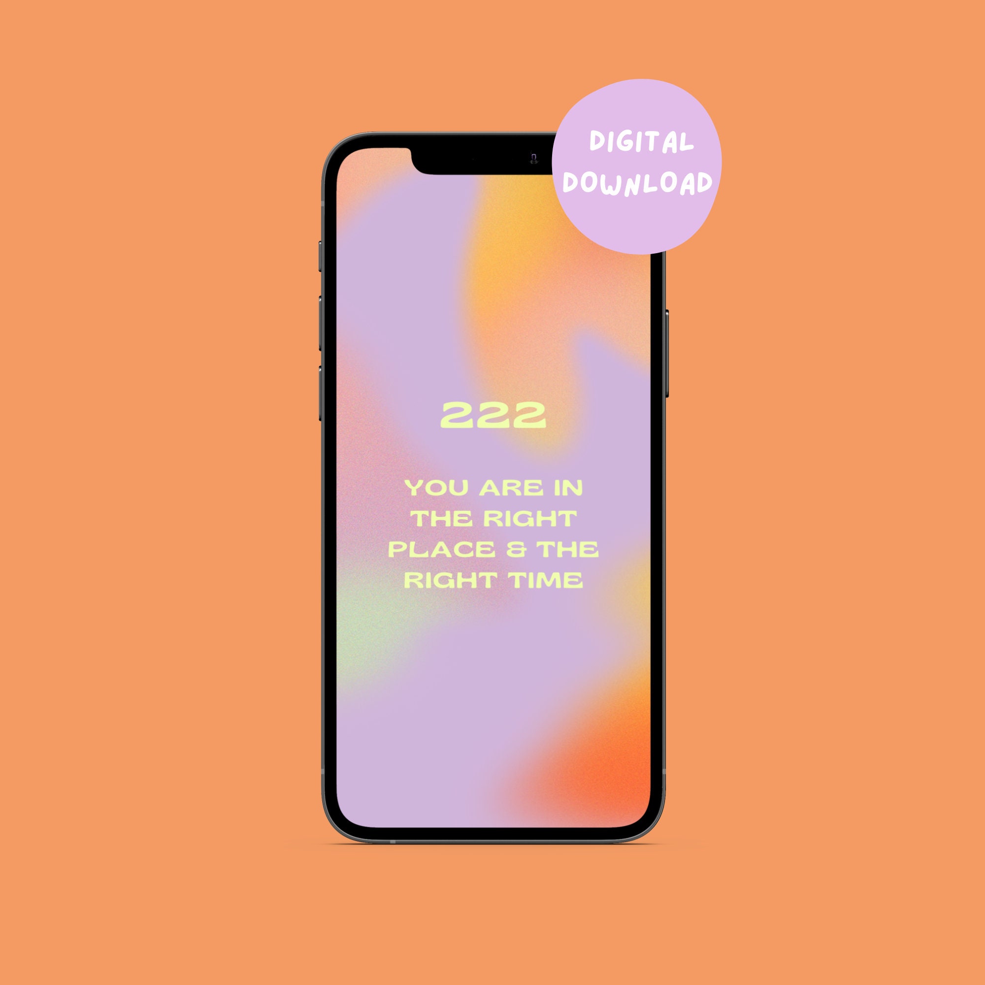 222 Angel No Angel Number 222 Wallpaper Aesthetic Grainy - Etsy