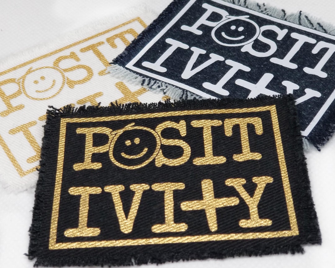 Positive Vibes Iron on Patch - Etsy