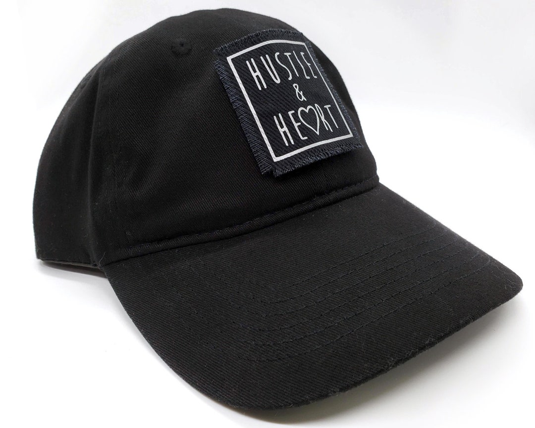 Hustle and Heart Adjustable Custom Hat - Etsy