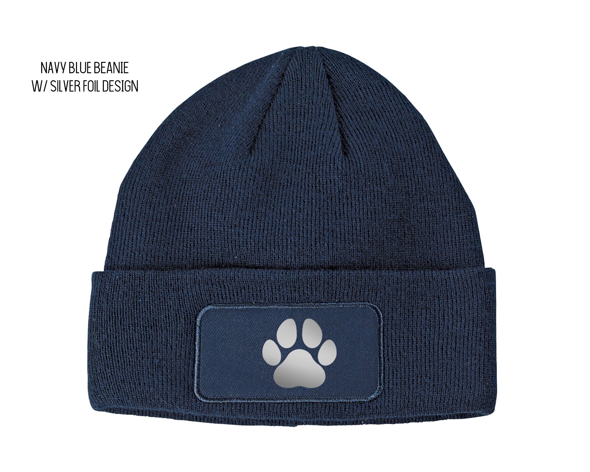 Dog Paw Print Beanie Dog Lover Hat Paw Print Skull Cap | Etsy