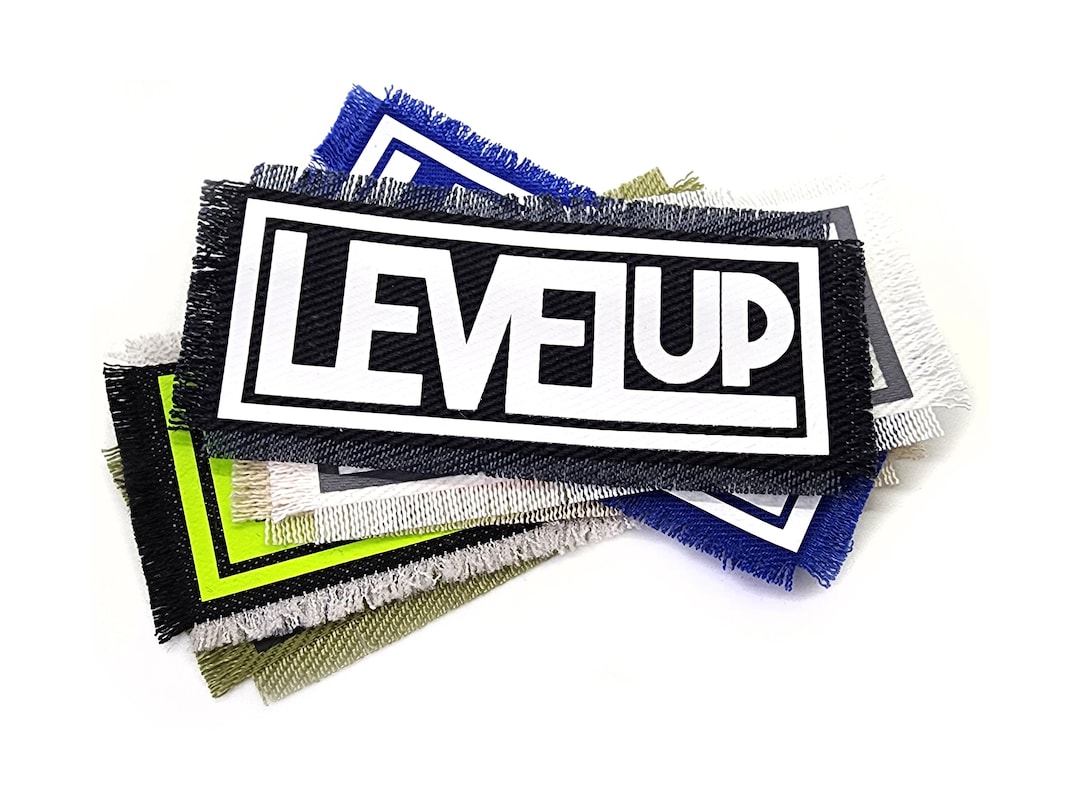 Level up Motivational Iron on Patch - Etsy