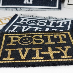 Positive Vibes Iron on Patch - Etsy