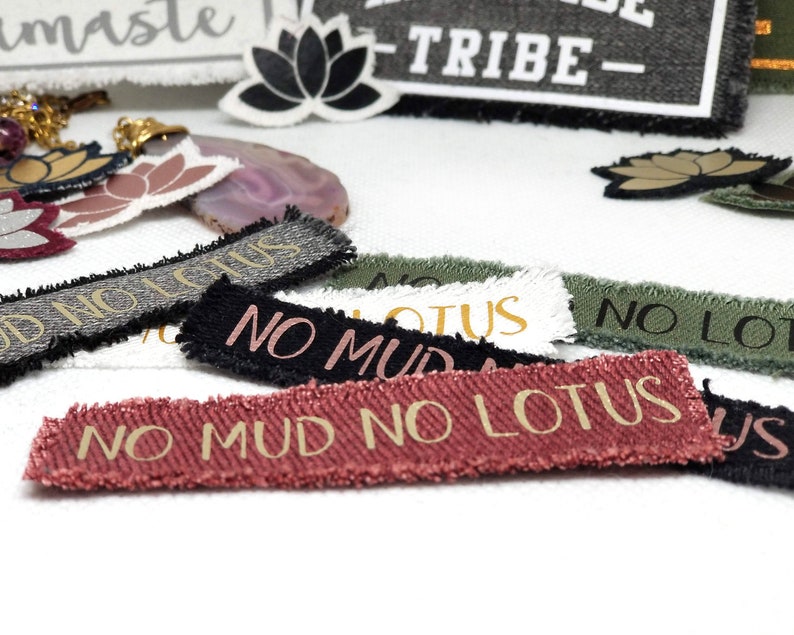 No Mud No Lotus Small Iron on Patch | Etsy