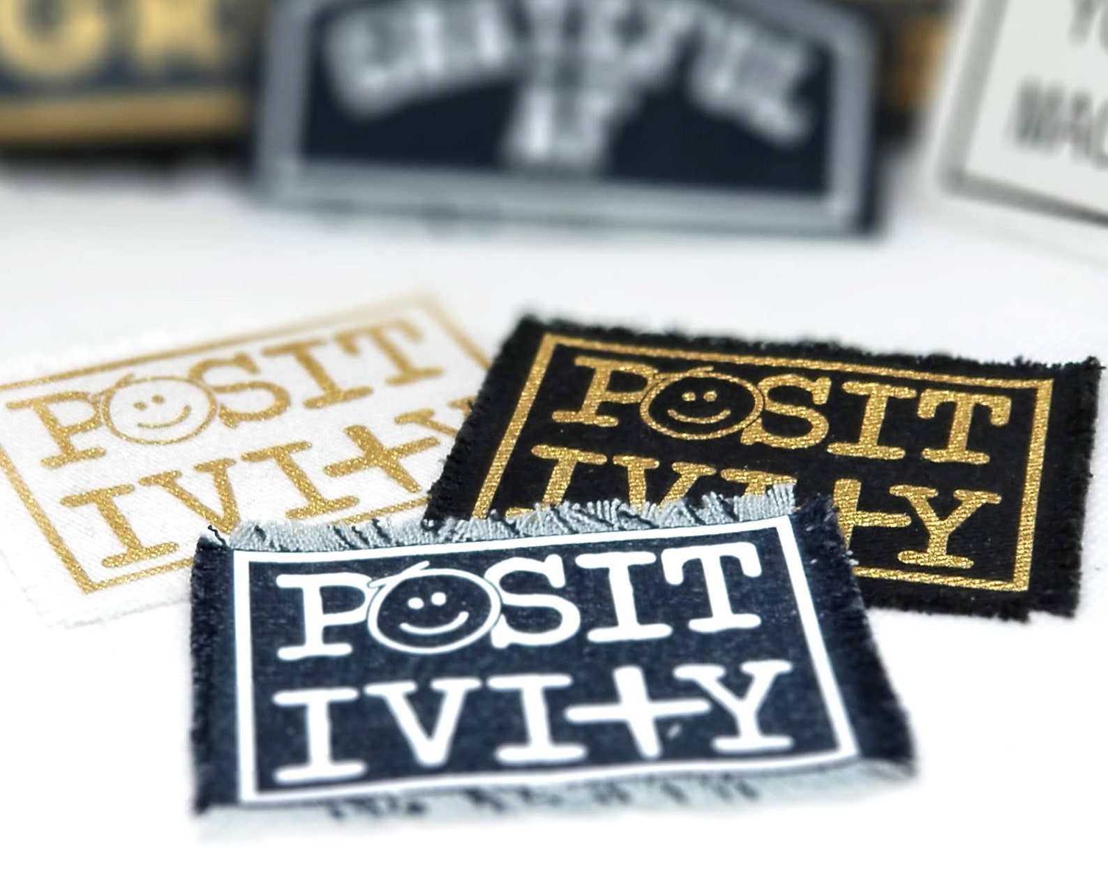 Positive Vibes Iron on Patch | Etsy