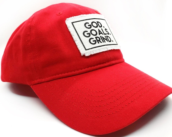 God Goals Grind Adjustable Motivational Custom Hat - Etsy