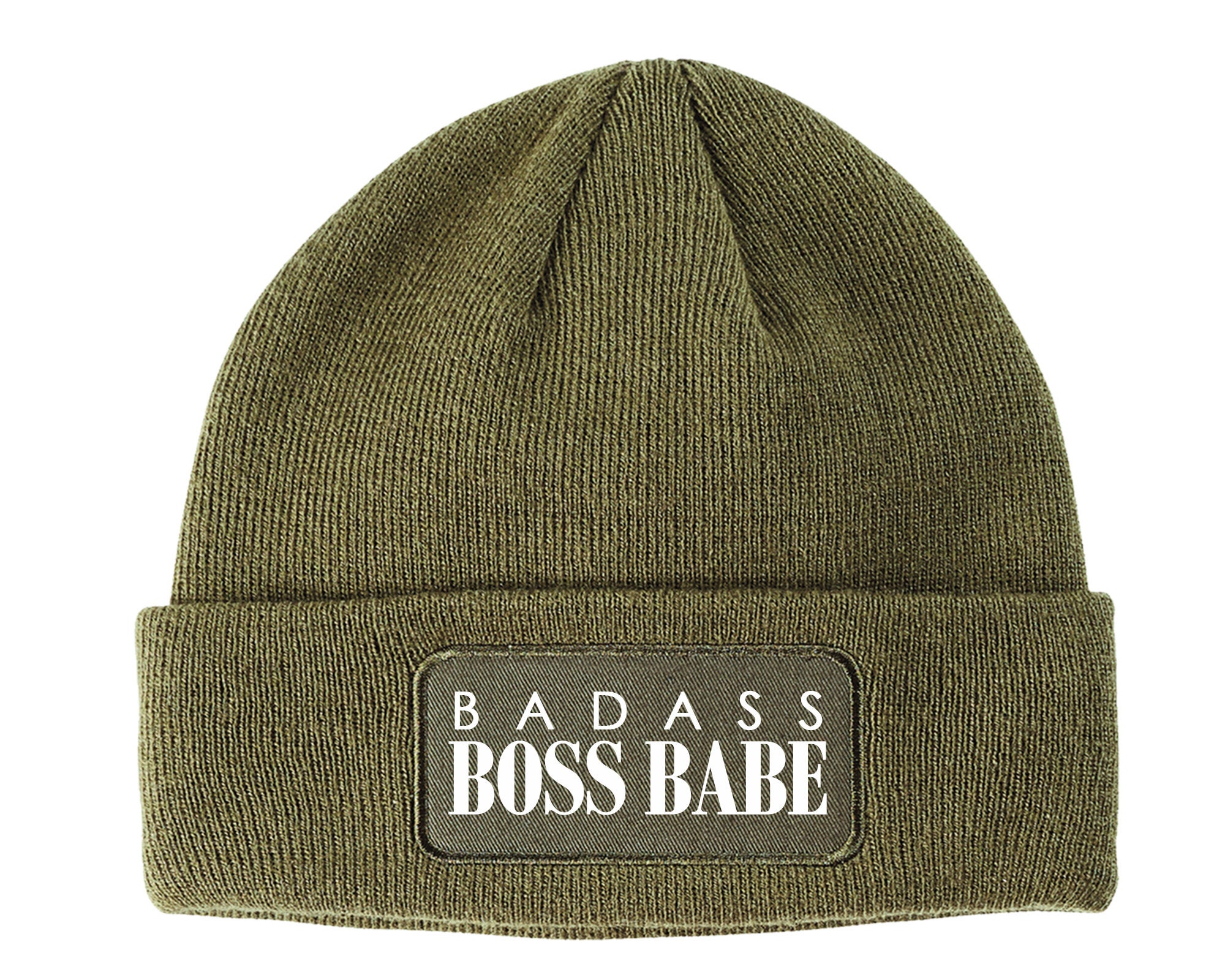 Boss Babe Beanie | Custom Knit Beanie - Etsy