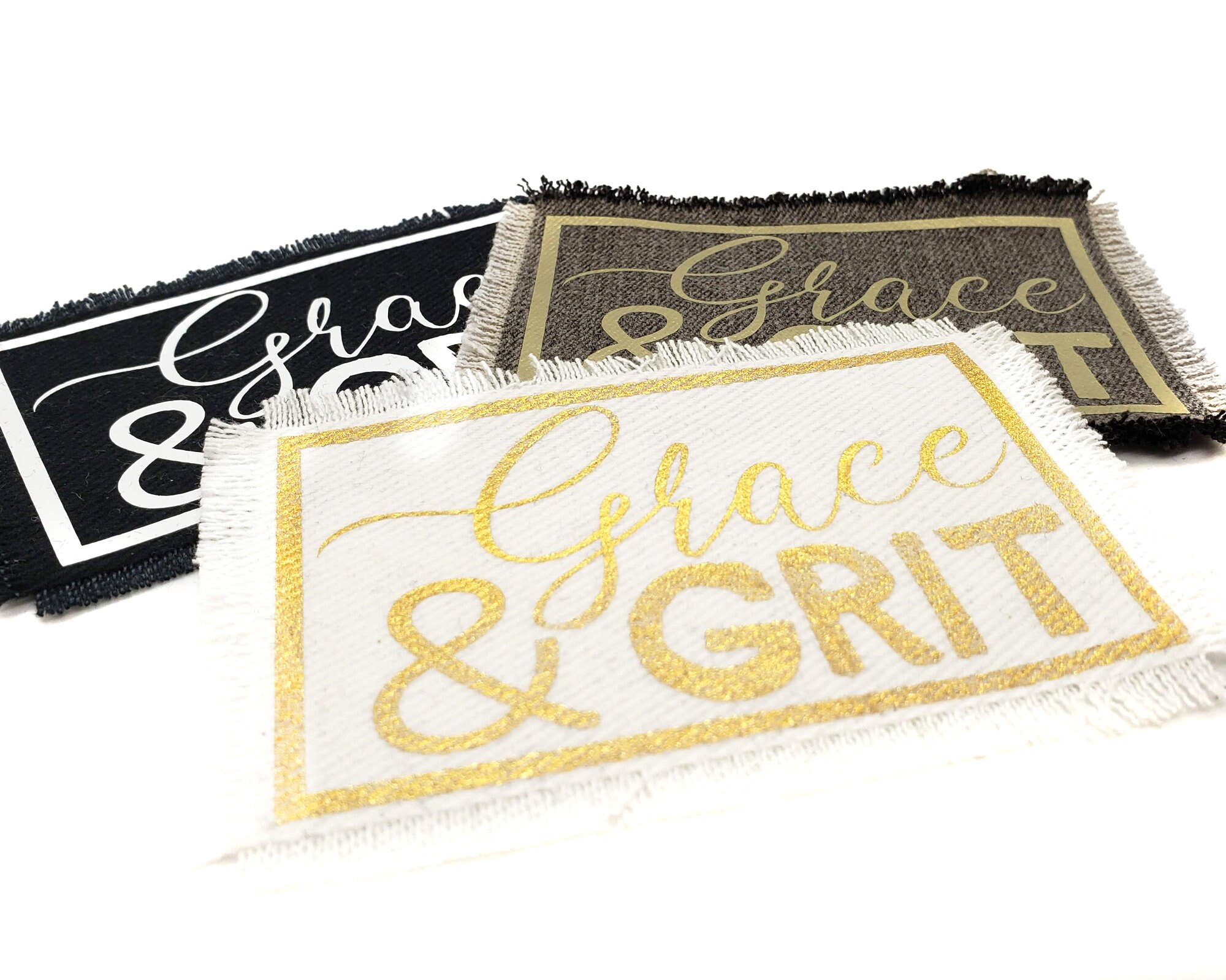 Grace and Grit Iron on Patch - Etsy