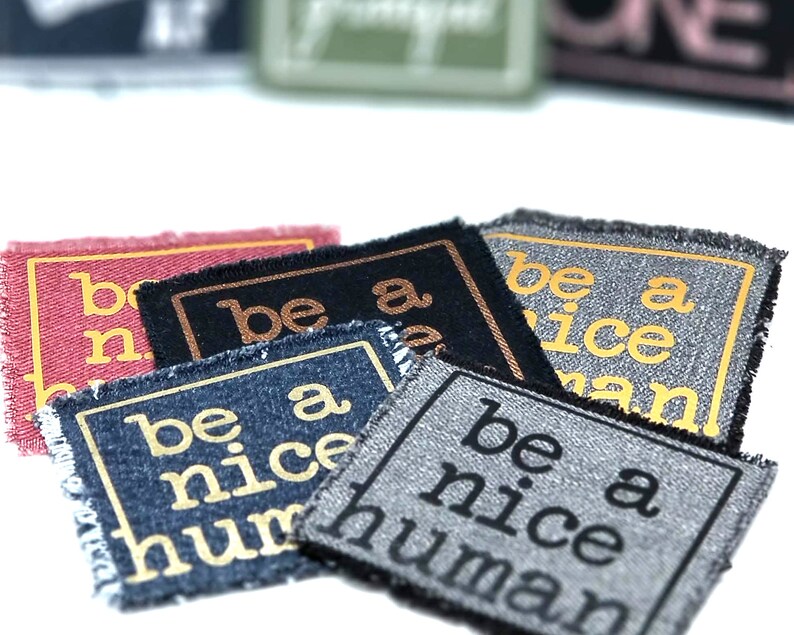 Be A Nice Human Anti Bullying Iron on Patch - Etsy