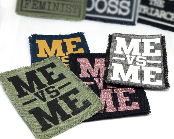 Me Vs Me Iron on Patch | Etsy