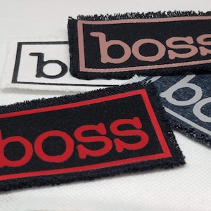 Iron on Boss Patch - Etsy
