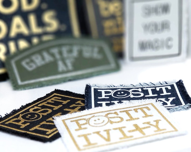 Positive Vibes Iron on Patch | Etsy