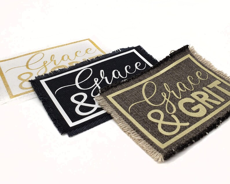 Grace and Grit Iron on Patch - Etsy