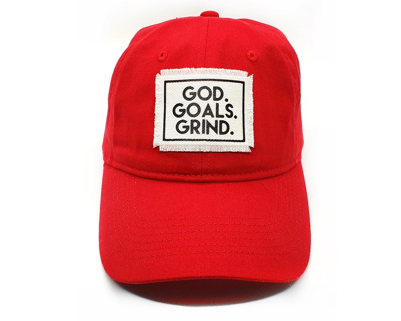 God Goals Grind Adjustable Motivational Custom Hat - Etsy