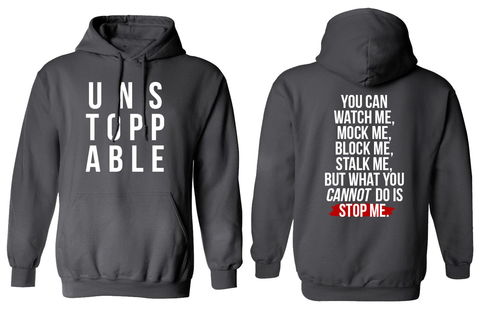 Unstoppable Unisex Pullover Hoodie | Focused | Fearless - Etsy