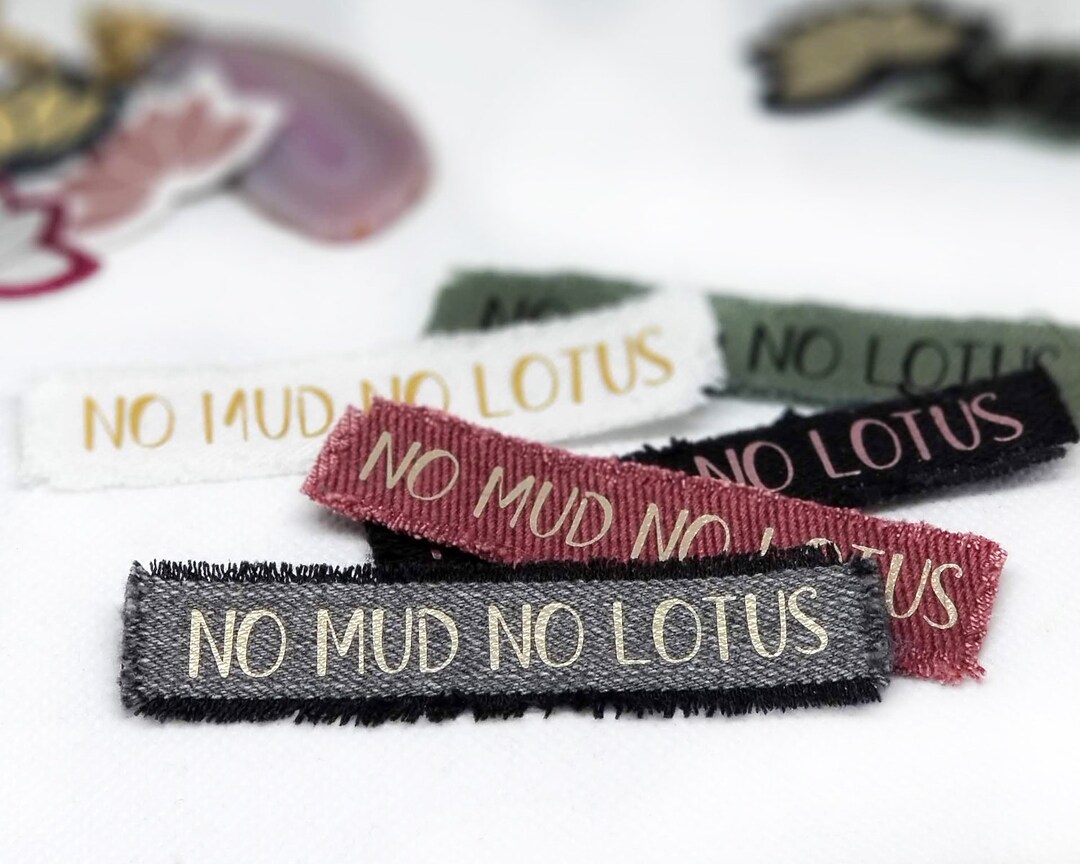 No Mud No Lotus Small Iron on Patch - Etsy