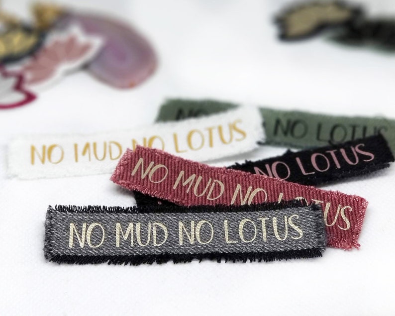No Mud No Lotus Small Iron on Patch | Etsy