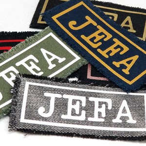 Custom Jefa Iron on Patch - Etsy