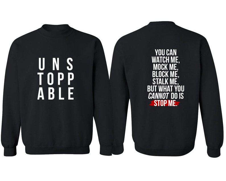Unstoppable Unisex Sweatshirt | Focused | Fearless - Etsy