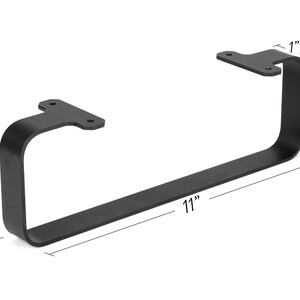 Modern Steel Desk Shelf Leg: Matte Black Monitor Stand Base - Etsy