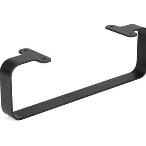 Modern Steel Desk Shelf Leg: Matte Black Monitor Stand Base - Etsy