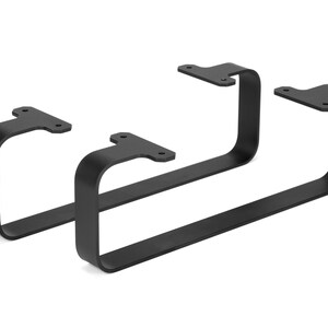 Modern Steel Desk Shelf Leg: Matte Black Monitor Stand Base - Etsy