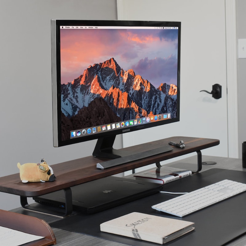 Wood Monitor Stand - Etsy