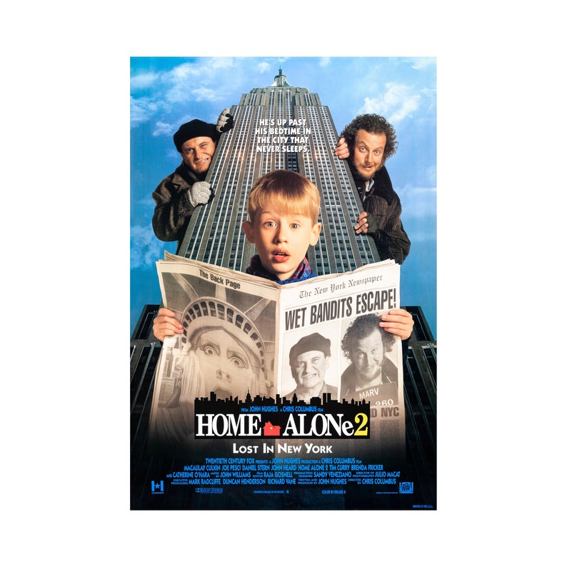 Home Alone 2 Lost in New York Movie Poster Glossy Quality - Etsy