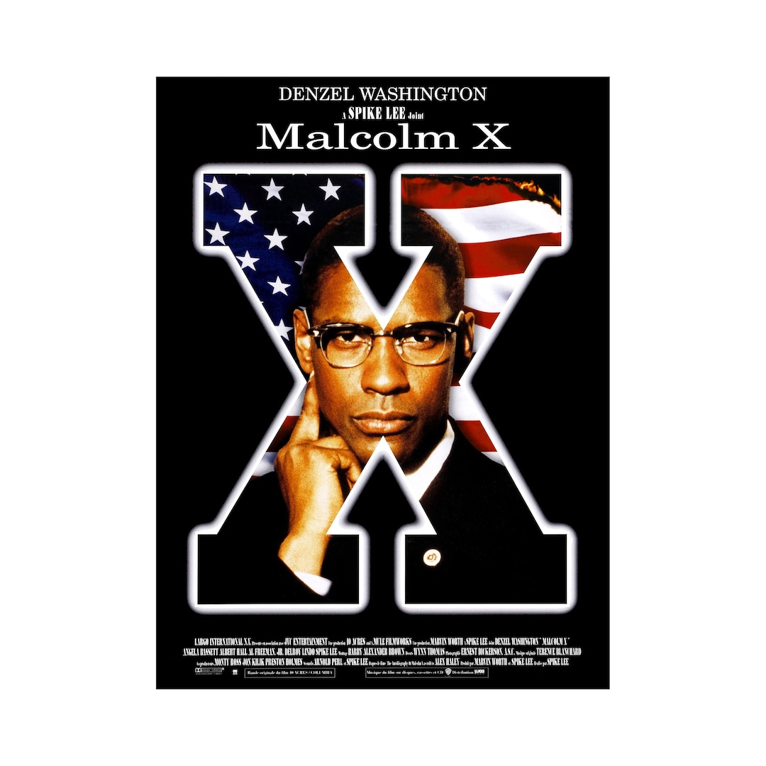 Malcolm X Movie Poster Quality Glossy Print Photo Wall Art Denzel ...