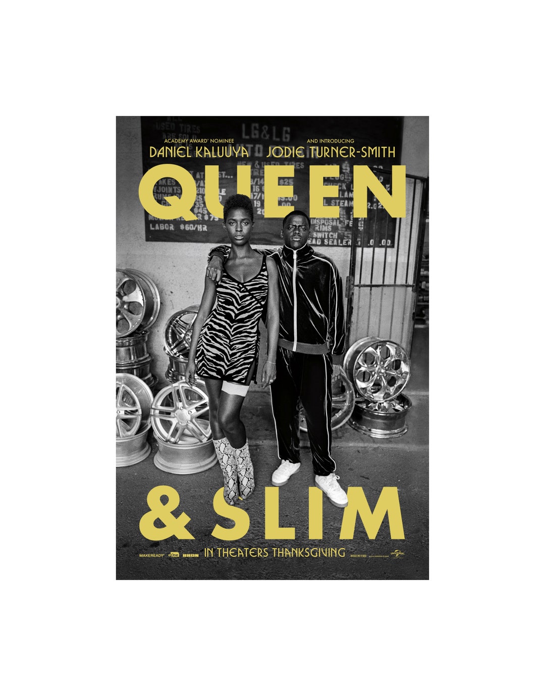 Queen & Slim Movie Poster Glossy High Quality Print Photo Art Daniel ...