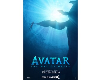 Avatar the Way of Water Movie Poster Quality Glossy Print - Etsy