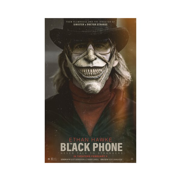 The Black Phone Mask - Etsy